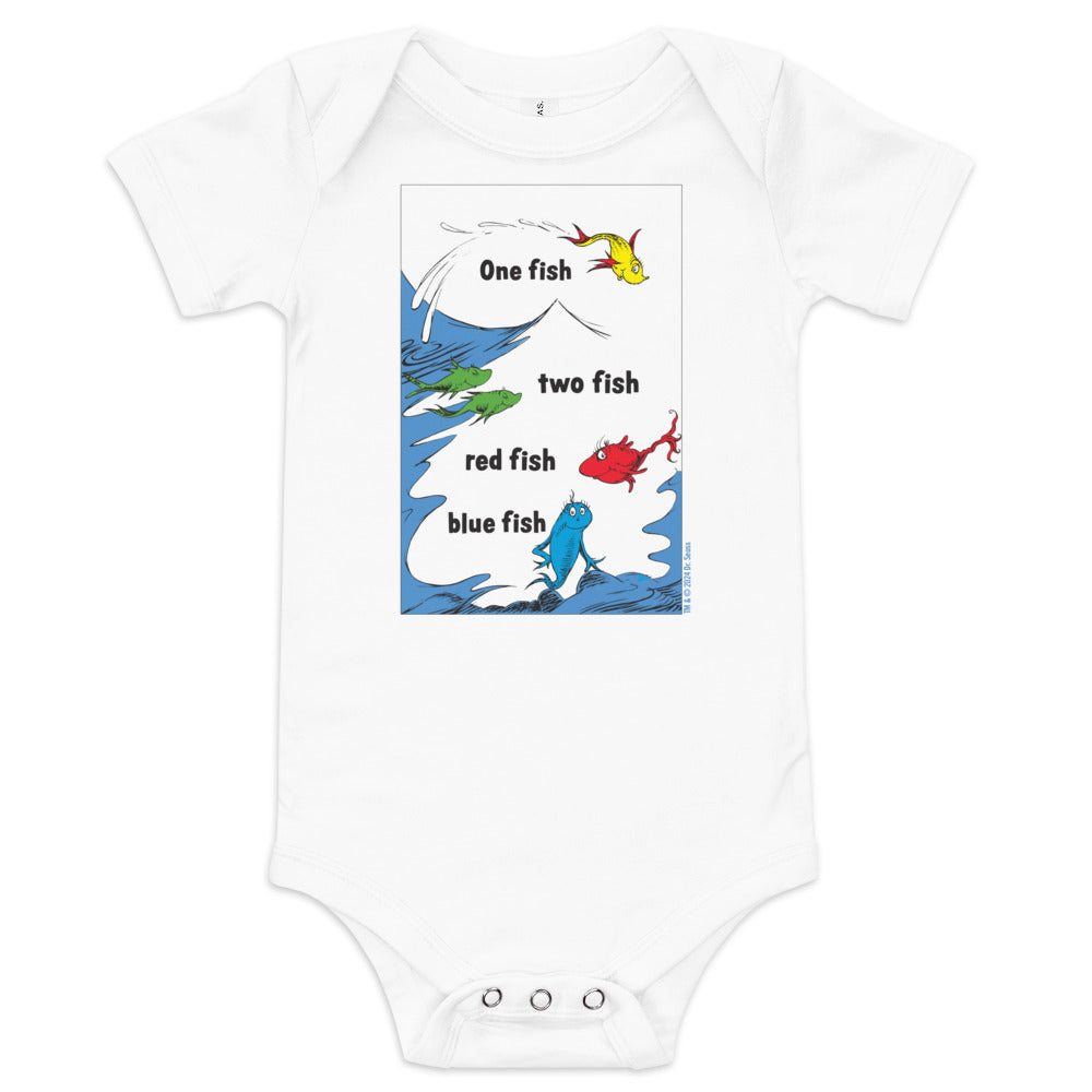 One Fish, Two Fish, Red Fish, Blue Fish Baby Bodysuit – Dr. Seuss ...