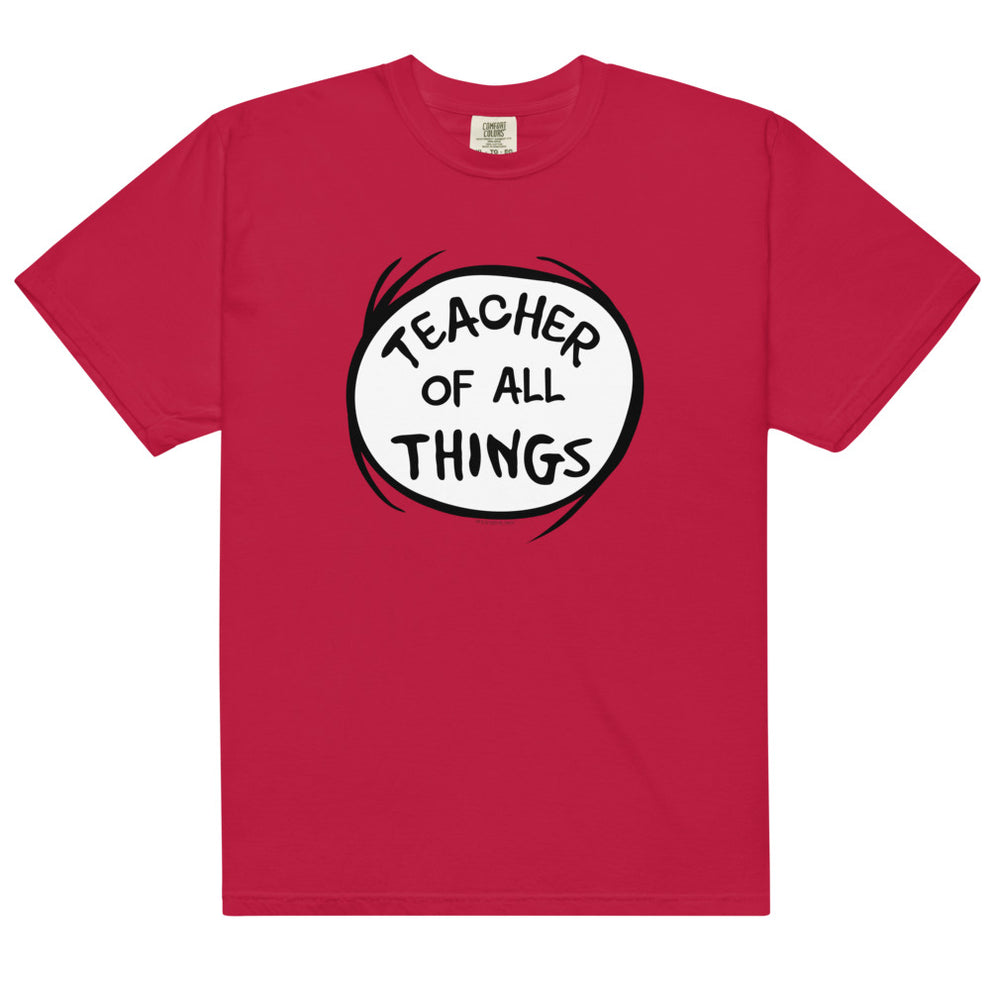 Cat in the Hat Teacher of All Things T-Shirt | Comfort Colors – Dr ...