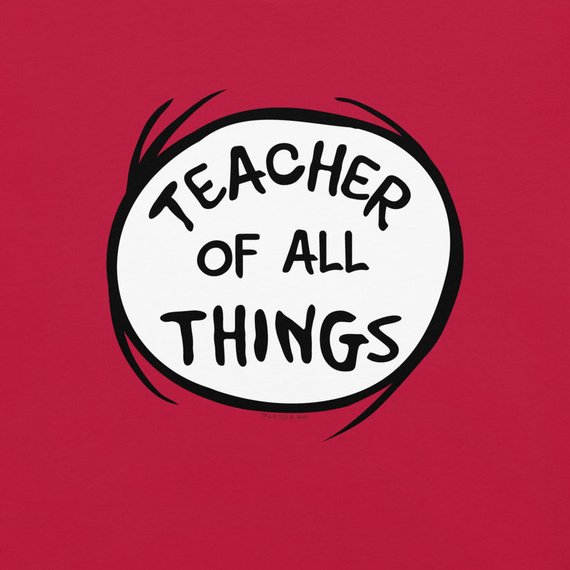 Cat in the Hat Teacher of All Things T-Shirt | Comfort Colors – Dr ...