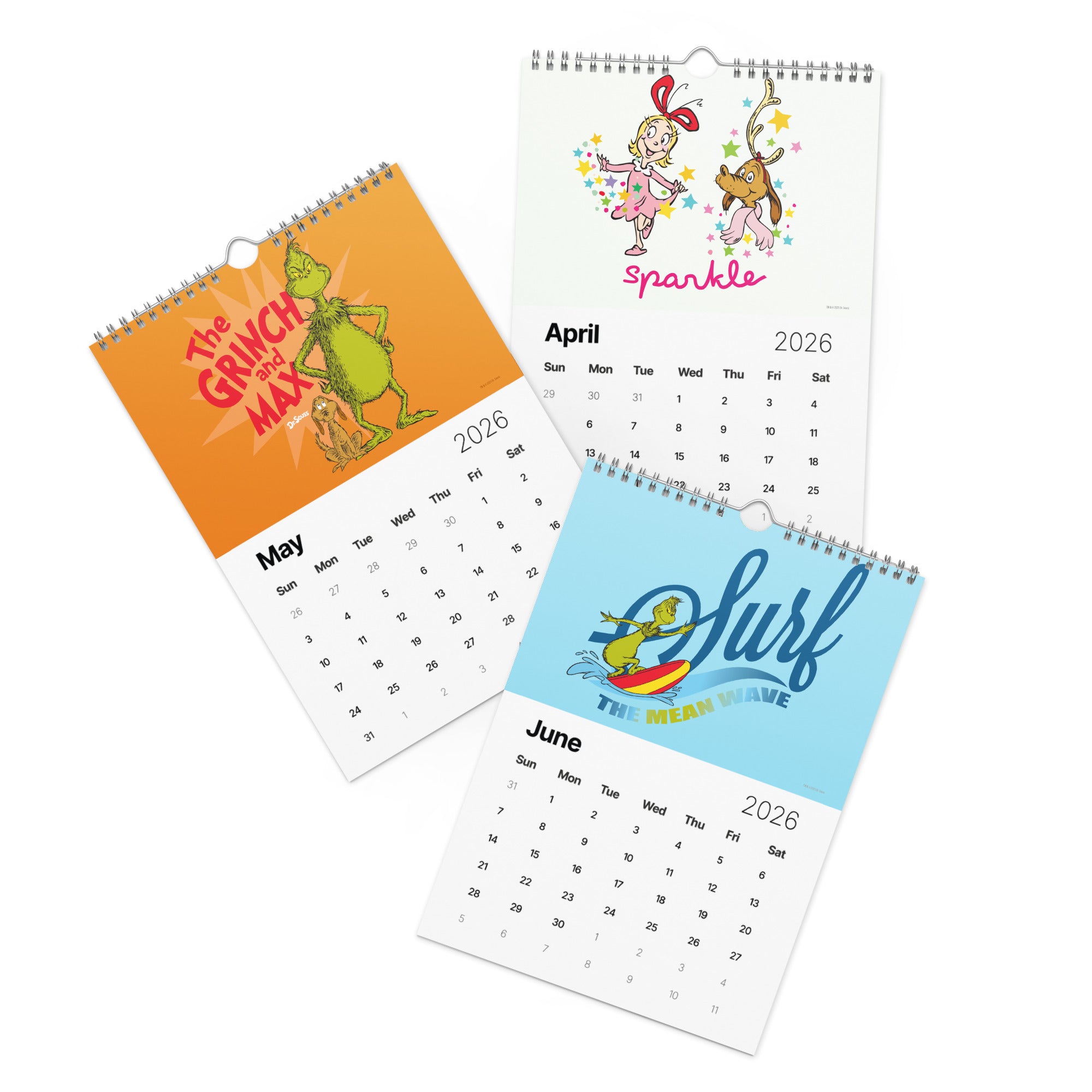 The Grinch 2026 Wall Calendar | Dr. Seuss Holiday Decor – Dr. Seuss ...
