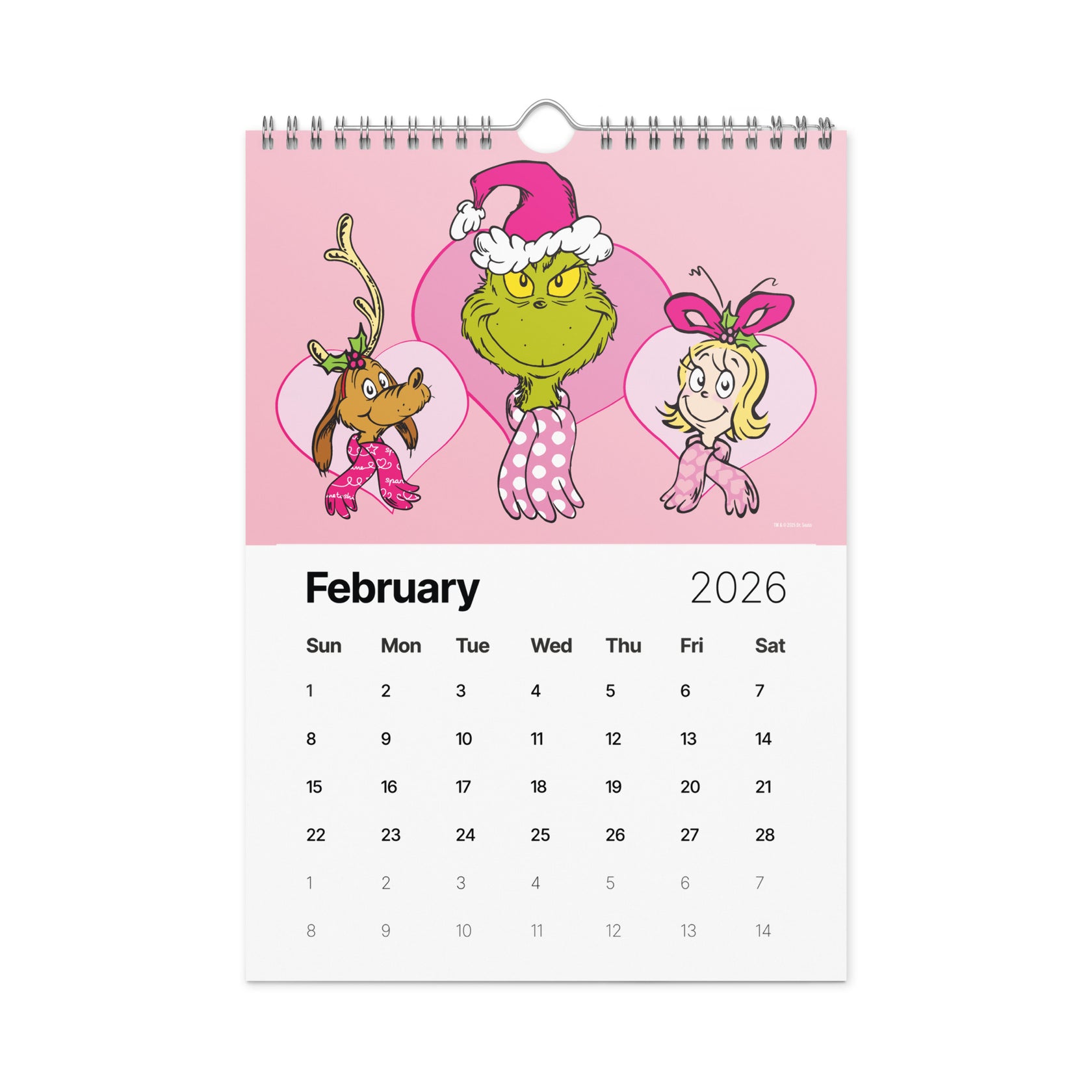 The Grinch 2026 Wall Calendar | Dr. Seuss Holiday Decor – Dr. Seuss ...
