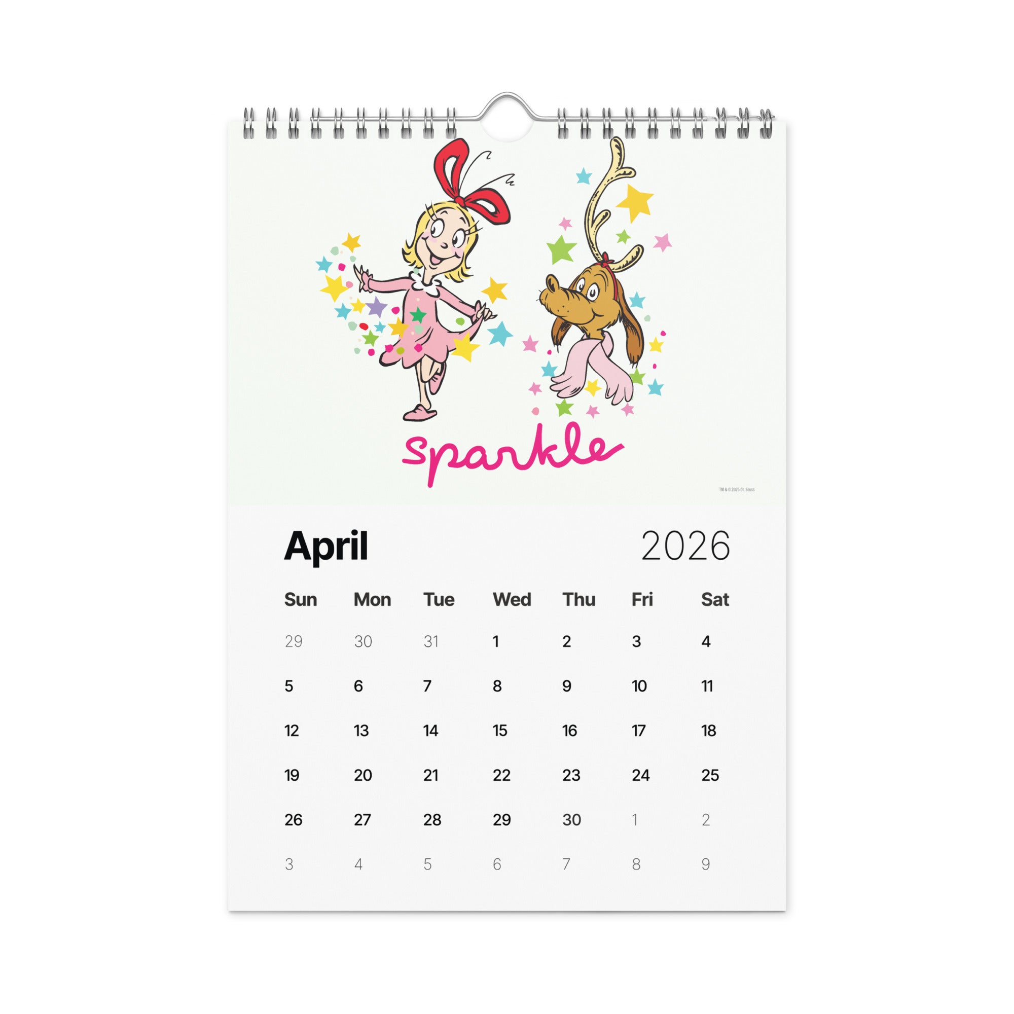 The Grinch 2026 Wall Calendar | Dr. Seuss Holiday Decor – Dr. Seuss ...