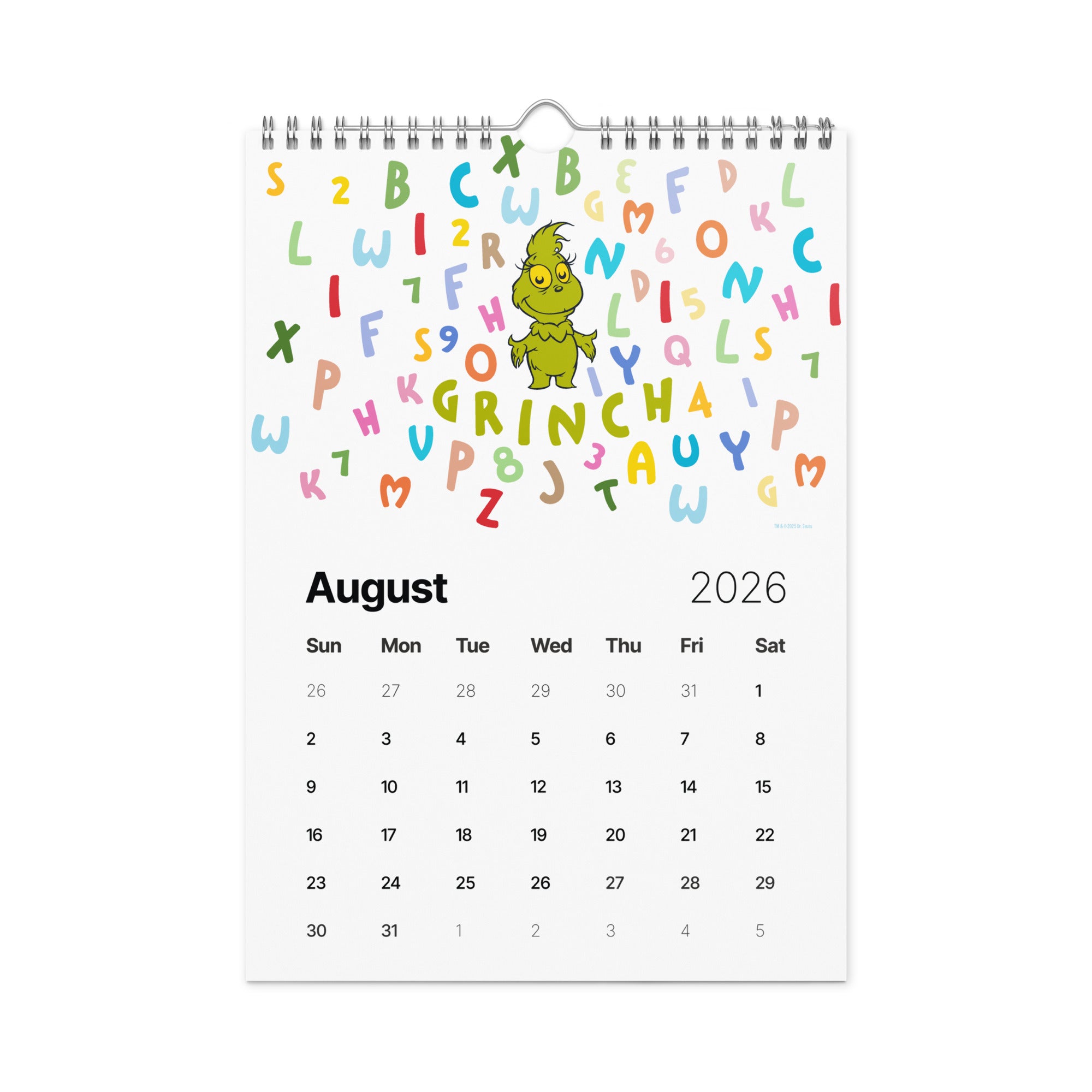 The Grinch 2026 Wall Calendar | Dr. Seuss Holiday Decor – Dr. Seuss ...